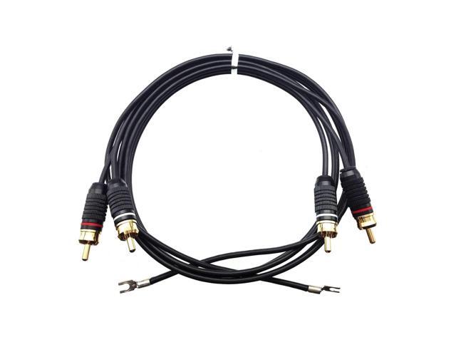 Click here for Turntable Cable RCA to RCA with Ground Lugs prices