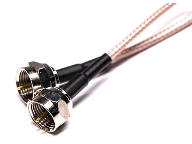 Click here for 75 ohm Coaxial Cable with F connectors - 2 foot prices
