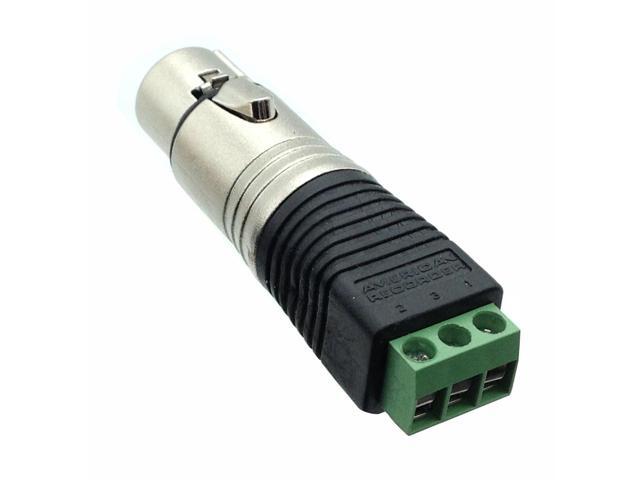 Click here for 3 Pin Female XLR to Screw Terminal Adapter prices