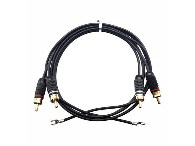 Click here for Turntable Cable RCA to RCA with Ground Lugs prices