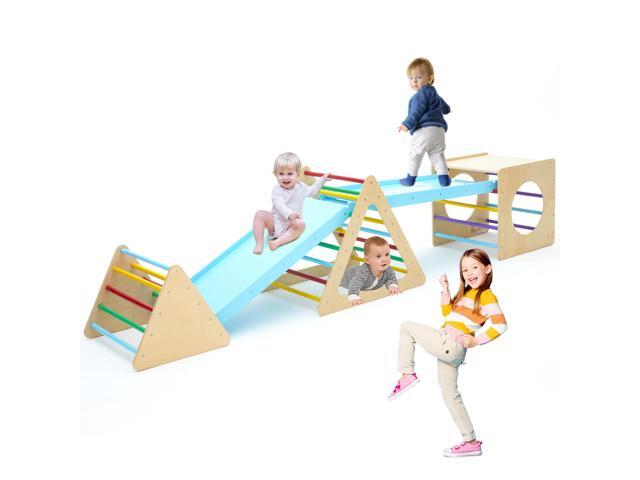 Click here for Set of 5 wooden triangle climbing toys indoor for... prices