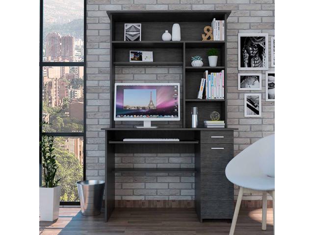 FM FURNITURE Weston Two Computer Desk w/ Hutch