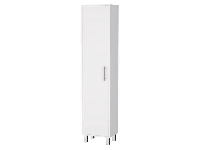 Click here for Lawen Tall Storage Cabinet  Single Door  3 Broom H... prices