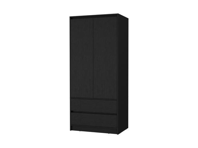 Click here for Avra 2 Drawers Armoire  2-Door  Hanging Rod prices