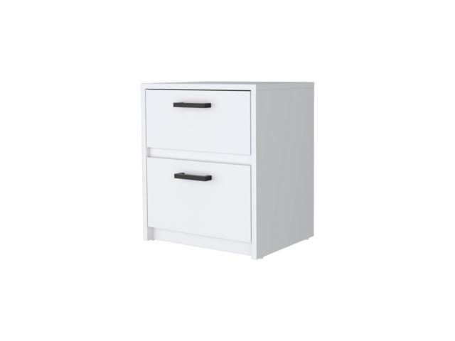 Click here for Myrtle 2 Drawers Nightstand  Bedside Table with Me... prices