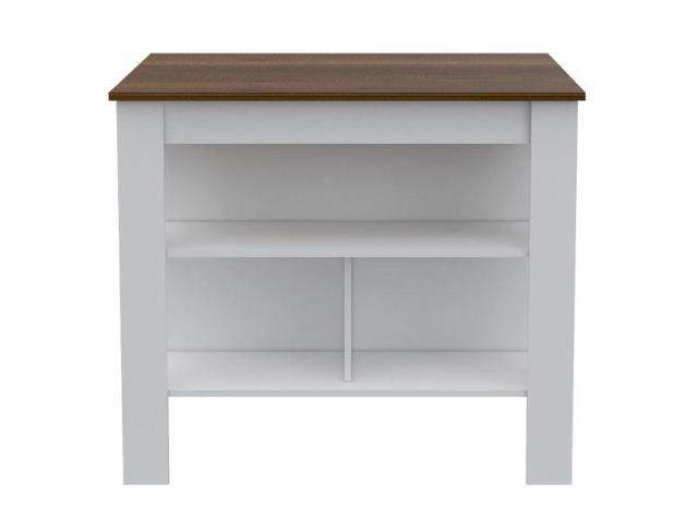 Brooklyn Kitchen Island  Three Concealed Shelves