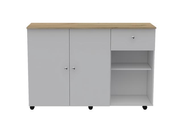 Click here for Chico Kitchen Island  Two Concealed Shelves  Two D... prices