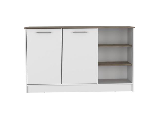 Click here for Gladiolus Kitchen Island  Two Cabinets  Three Open... prices