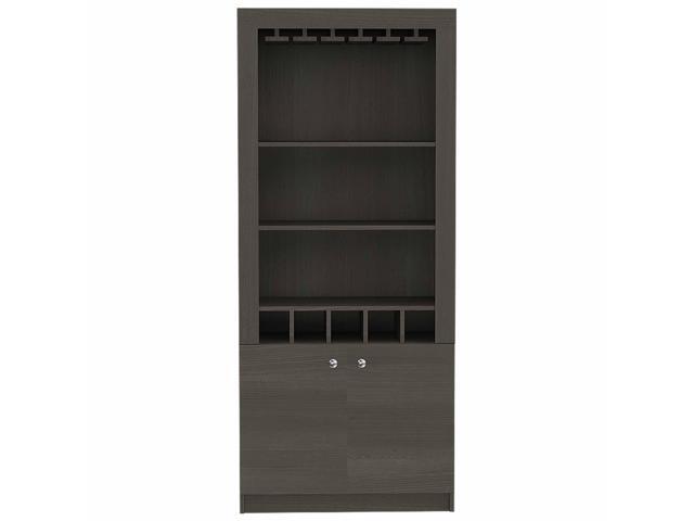 Click here for New York Bar Cabinet  Five Bottle Cubbies  Two Open Shelves prices
