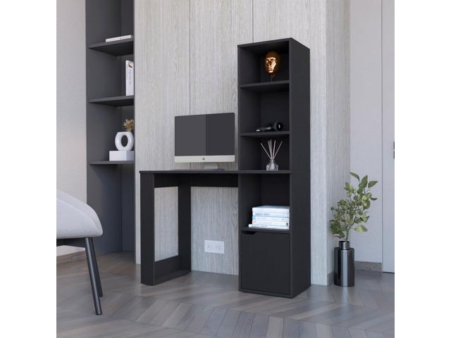 Click here for FM FURNITURE Anson Computer Desk with 4-Tier Bookc... prices