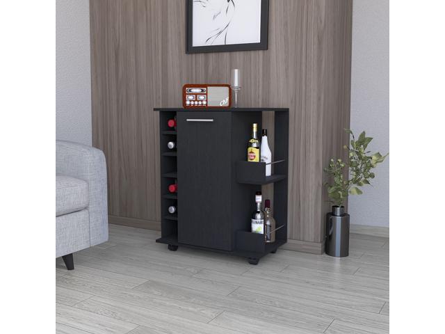 Click here for FM FURNITURE Newport Bar Cart with Casters  6-Buil... prices