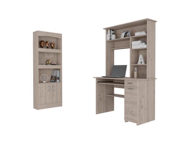 Click here for Tucson 2 Piece Office Set  Bookcase + Desk  Light... prices