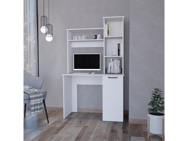 Click here for Rumford Computer Desk with Hutch and 3-Tier Storag... prices