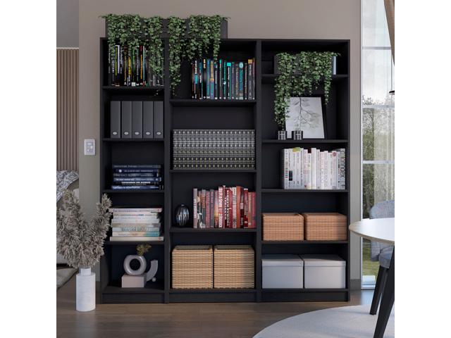 Click here for Avra 3 Piece Living Room Set with 3 Bookcases  Bla... prices