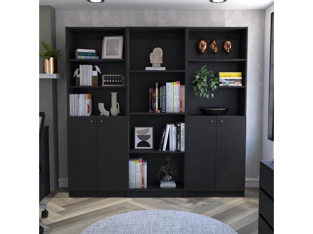 Click here for Encino 3 Piece Living Room Set with 3 Bookcases  B... prices