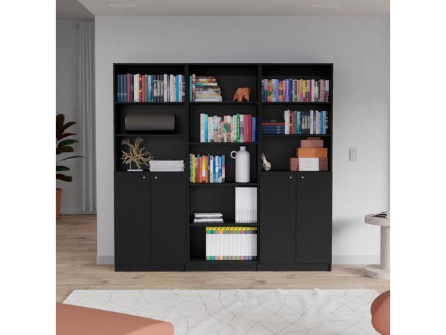 Click here for Acoma 3 Piece Living Room Set with 3 Bookcases  Bl... prices