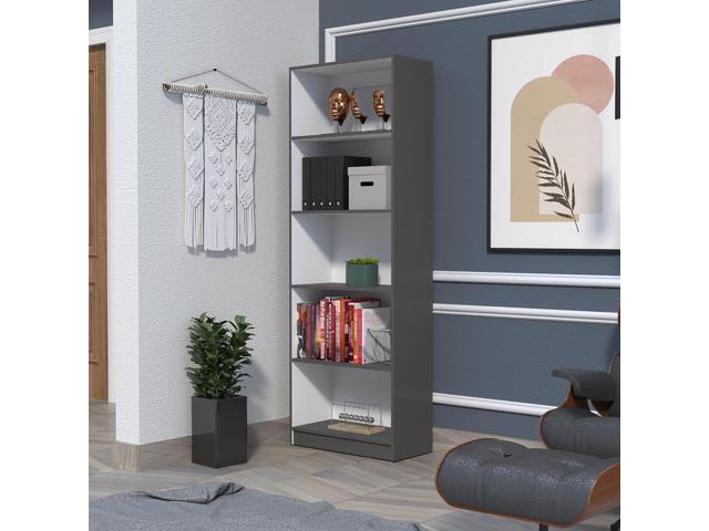 Click here for Sutton 4 Shelves Bookcase with Modern Storage Shel... prices