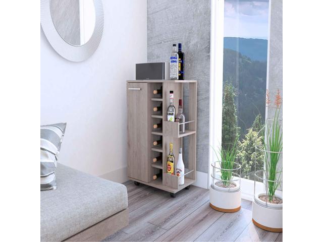 Click here for Tennessee Light Gray Bar Cart made of particle boa... prices