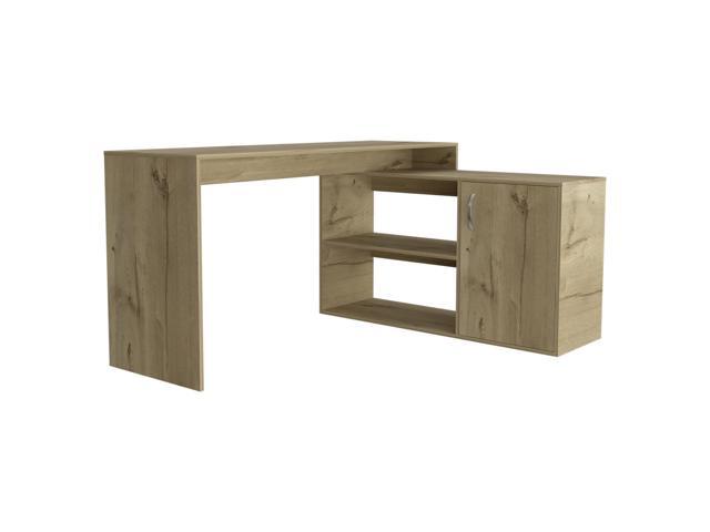 Click here for Dallas L-Shaped Home Office Desk  Two Shelves  Sin... prices