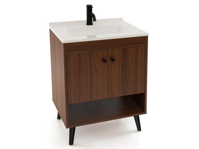 Click here for 25 Inch Wooden Bathroom Storage Cabinet with Sink-... prices