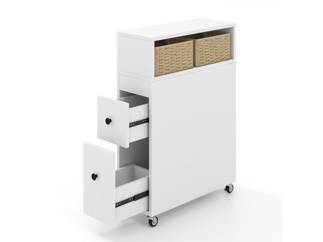 Click here for Slim Bathroom Cabinet Wooden Toilet Organizer with... prices