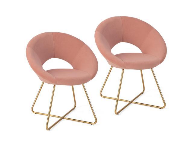 Click here for Modern Velvet Accent Chair Vanity Chair with Metal... prices