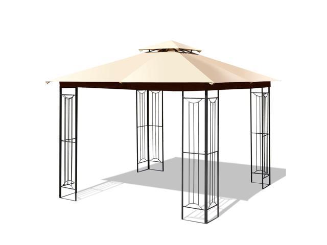 Click here for 10 x 10 Feet L-Shaped Patio Canopy Gazebo Outdoor... prices