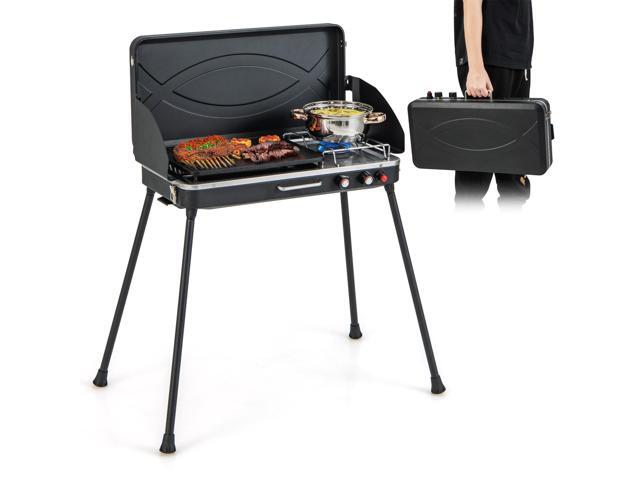 Click here for 2-in-1 Gas Camping Grill and Stove with Detachable... prices