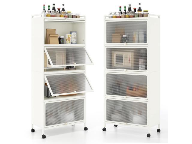 Click here for 5-Tier Kitchen Bakers Rack with Flip-up PC Doors prices