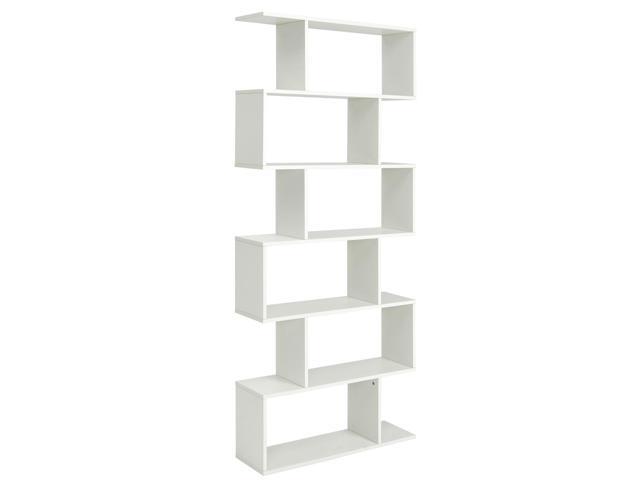 Click here for 6 Tier S-Shaped Bookshelf Storage Display Bookcase... prices