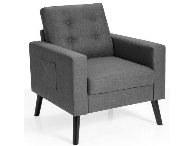 Click here for Mid-Century Upholstered Armchair Club Chair with R... prices