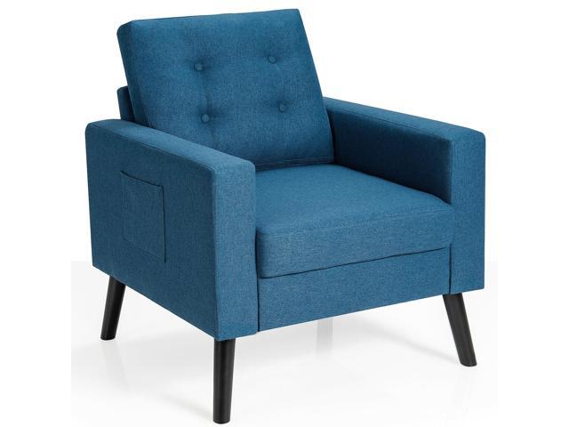 Click here for Mid-Century Upholstered Armchair Club Chair with R... prices