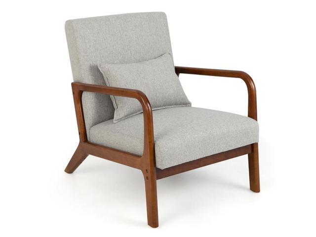 Click here for Modern Accent Chair with Rubber Wood Frame and Lum... prices