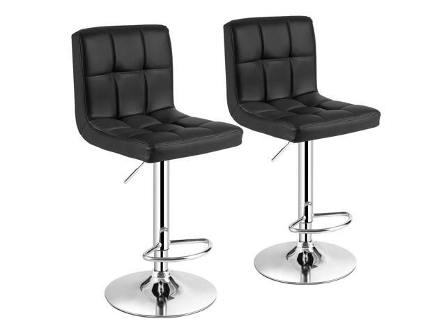 Click here for Set of 2 Square Swivel Adjustable PU Leather Bar S... prices