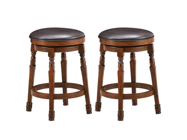 Click here for SlickBlue Set of 2 24-Inch Swivel Leather Padded B... prices