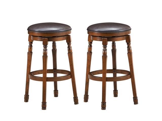 Click here for SlickBlue Set of 2 29-Inch Swivel Leather Padded D... prices