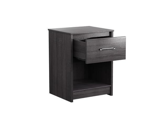 Click here for SlickBlue Wooden Nightstand with Drawer and Open S... prices