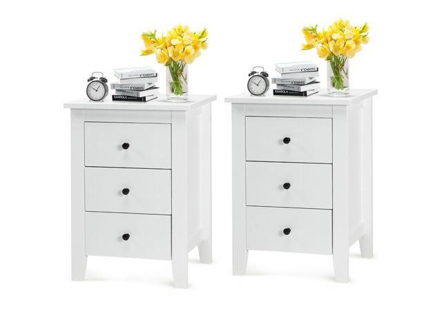Click here for SlickBlue 2 Pieces Nightstand End Beside Table wit... prices