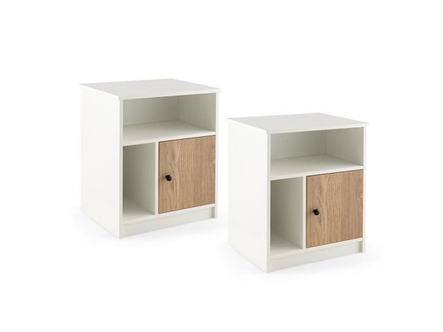 Click here for SlickBlue 2 Pieces 25 Inch Tall Nightstands with D... prices