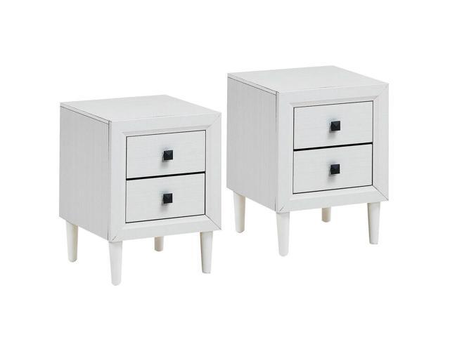 Click here for SlickBlue 2 Pieces Multipurpose Retro Nightstand w... prices