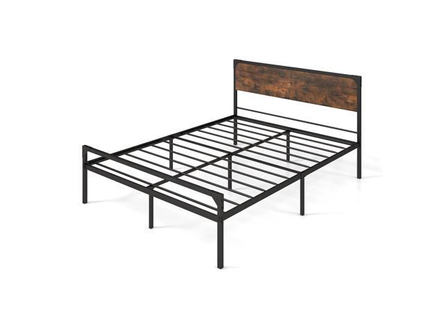 Click here for SlickBlue Platform Bed with Rustic Headboard and F... prices