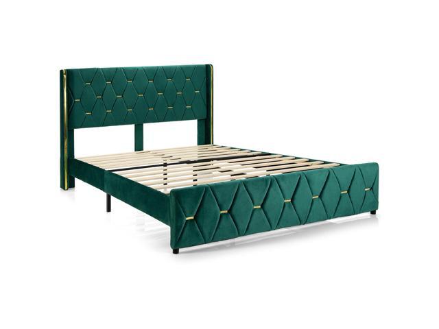 Click here for SlickBlue Queen/Full Size Upholstered Platform Bed... prices