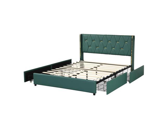 Click here for SlickBlue Full/Queen Size Upholstered Bed Frame wi... prices