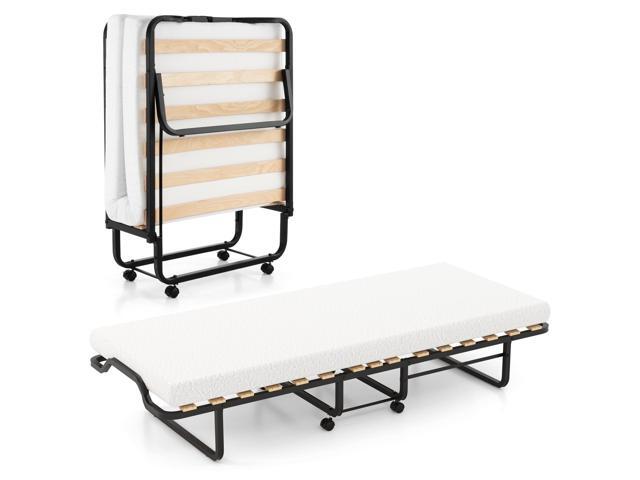 Click here for SlickBlue Twin Size Folding Bed with Foam Mattress... prices