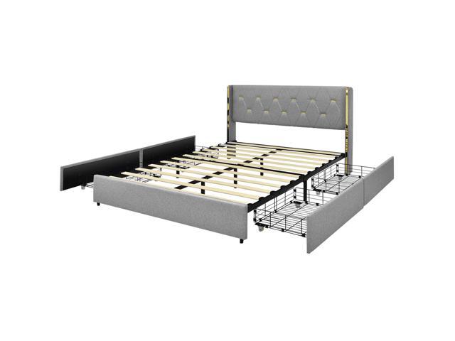 Click here for SlickBlue Full/Queen Size Upholstered Bed Frame wi... prices