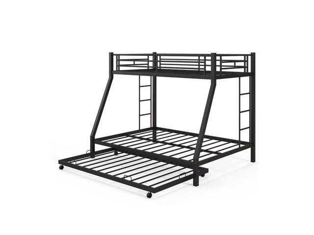 Click here for SlickBlue Twin Over Full Bunk Bed Frame with Trund... prices