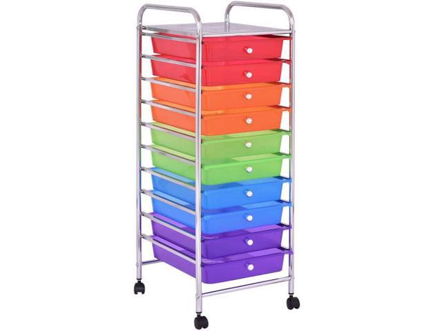 Click here for SlickBlue 10 Drawers Rolling Metal Storage Cart prices