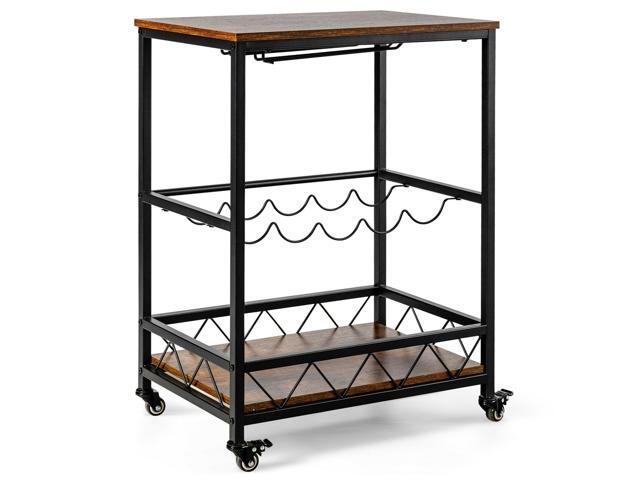 Click here for SlickBlue Kitchen Bar Cart Serving Trolley on Whee... prices
