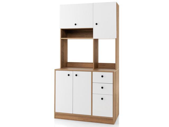 Click here for SlickBlue 71 Inch Kitchen Pantry with 3 Storage Ca... prices