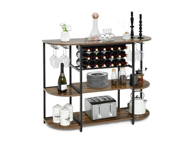 Click here for SlickBlue 47 Inches Wine Rack Table with Glass Hol... prices